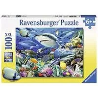 Ravensburger Slagalica 100 delova - Ajkule na morskom grebenu 10951