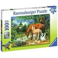 Ravensburger Puzle 100 delova - Idila na jezercetu 10833