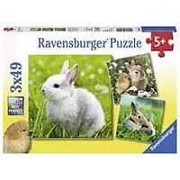 Ravensburger Puzle 3x49 Zečići 08041