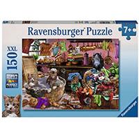 Ravensburger puzzle Dečije puzle - XXL - Životinje - Mace - Mačke u kuhinji 150 delova RA10031