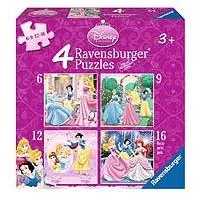 Ravensburger puzzle 43 dela - 4u1 Diznijeve princeze, 07132