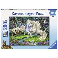 Ravensburger puzzle XXL - Životinje - Mysterious Unicorns 200 delova RA12838