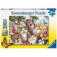 Puzzle 200 delova - Mačke Selfie - Ravensburger 12620