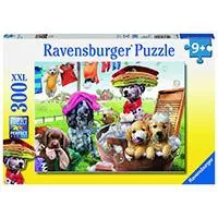 Ravensburger puzzle XXL - Životinje - Kučići - Laundry Day 300 delova RA13205