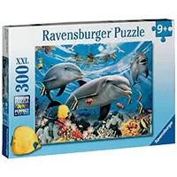 Ravensburger puzzle XXL - Životinje - Delfini - Caribbean Smile 300 delova RA13052