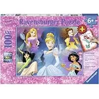 Puzzle 100 XXL delova + bojanka Disney Princess Ravensburger 13699