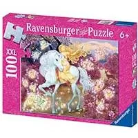 Slagalica Ravensburger Glitter - Princeza jaše kroz šumu 13833