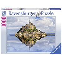 Ravensburger puzzle Svetske znamenitosti - Francuska, ostrvo Le Mont Saint Michel 1000 delova RA19647