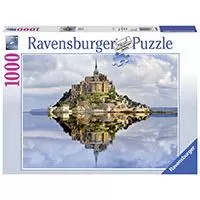 Ravensburger puzzle Svetske znamenitosti - Francuska, ostrvo Le Mont Saint Michel 1000 delova RA19647