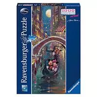 Ravensburger puzzle Disney - Miki i Mini - Venetian Romance 1000 delova PANORAMA vertical - prikaz RA15055