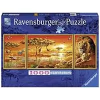 Puzzle 1000 delova - Afrika - Ravensburger Triptychon 19836