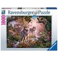 Ravensburger Puzzle 1000 delova - Porodica vukova 15185