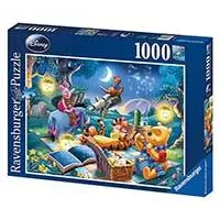 Ravensburger Puzzle 1000 delova - Vini Pu družina posmatra zvezde 15875