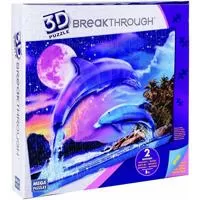 3D Puzzle delfini Mega Bloks neon MB50667