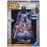 Slagalica 1098 delova - Star Wars Dart Vader - Ravensburger Silhouette 16158