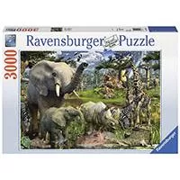 Ravensburger puzzle Životinje - Animal Kingdom Collection - Animals at the Waterhole 3000 delova RA17070