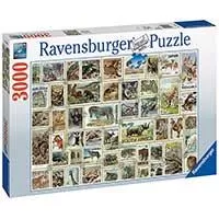 Ravensburger Slagalica 3000 delova - Poštanske marke sa životinjama 17079