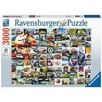 Puzzle Slagalica 3000 delova 99 Momenata VW Kombija Ravensburger 16018