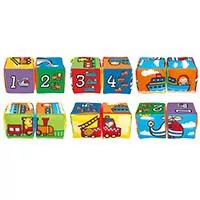 KSKIDS Kocke ŽIVOTINJE - Match and Sound Blocks - Vehicles - KA10756