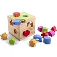 Didaktička kocka od drveta kaučuka Sorter Pino Toys 7272