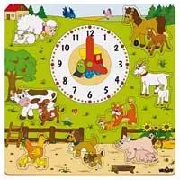 WoodyLand Drveni puzzle sa satom 93023