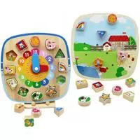 Pino Toys Edukativni sat sa elementima za uklapanje 8644