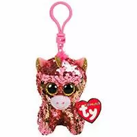 TY Beanie Boos Privezak Plišana igračka Svetlucavi jednorog Sunset 35307