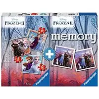 RAVENSBURGER puzzle + društvena igra Memorija - Disney - FROZEN II RA03032