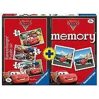 Ravensburger puzzle 60 delova + igra memorije - Cars 2u1 07227