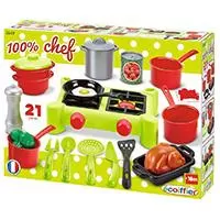 ECOIFFIER Chef - Set za pripremanje hrane Mini KUHINJA 21 deo Role-Play SM002649