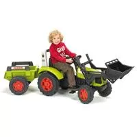 Falk Toys Dečji traktor na pedale sa prikolicom i utovarivačem 1040AM