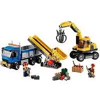 LEGO® City kocke Kamion i bager sa dizalicom LE60075