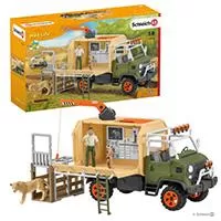 SCHLEICH Figurice Divlje životinje - Set - Kamion za spasavanje životinja 42475