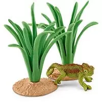 Schleich Figurice Divlje životinje - Kameleon u žbunju 42324