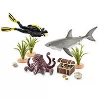 Schleich Figure Divlje životinje - Lovac na morsko blago 42329