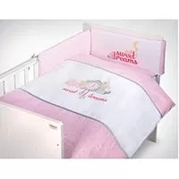 KLUPS Posteljina za bebe SET 5 delova SWEET DREAMS Pink C-5/K314