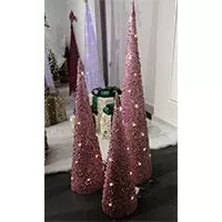 LED Svetleća Kupa Pearl Cone Visina 50 cm Roze