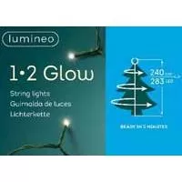 Lumineo Novogodišnje stepenaste LED lampice 1-2-glow basic 8 nivoa 283 LED 49.5463