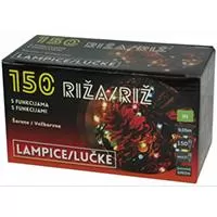 Novogodišnje lampice - riža 150 multikolor lampica sa funkcijama