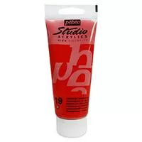 PEBEO Studio Acrylics High Viscosity - Akrilna boja - Transparent Vermilion 19 - 100ml 661019