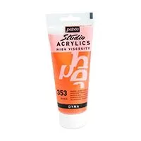 PEBEO Studio Acrylics High Viscosity DYNA - Akrilna boja - Iridescent Orange Yellow 353 - 100ml 661153