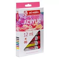 TALENS Art Creation Acrylic Colour Tube - Set - Akrilne boje 8x12ml 699001