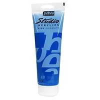 PEBEO Studio Acrylics High Viscosity - Akrilna boja - Opaque Primary Cyan 49 - 250ml 661249