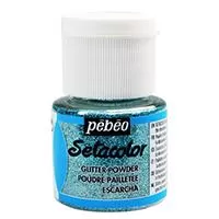 PEBEO Setacolor - Glitter Powder - Šljokice 10gr PLAVA 664953