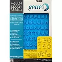 PEBEO Gedeo Mould Alphabet – Numbers – Special Characters - Kalup za livenje SLOVA 30 x 20cm 667029