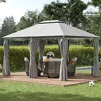 Gazebo Sa Zavesama - 3x4 m Bagheria Belize