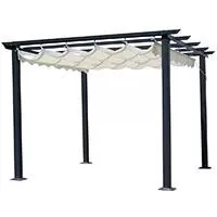 Pergola Senik Sa Pokretnim Krovom Alices Garden 3x3 m