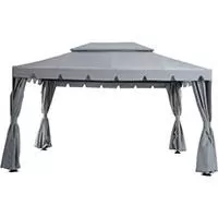 Gazebo Paviljon Royal 3 x 4 m Sa Zavesama - Grey