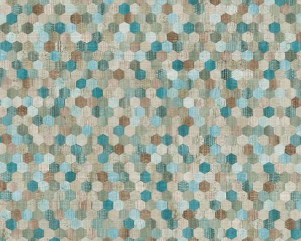 A.S. Création Wallpaper «Wood, Beige, Blue, Brown, Green» 374632