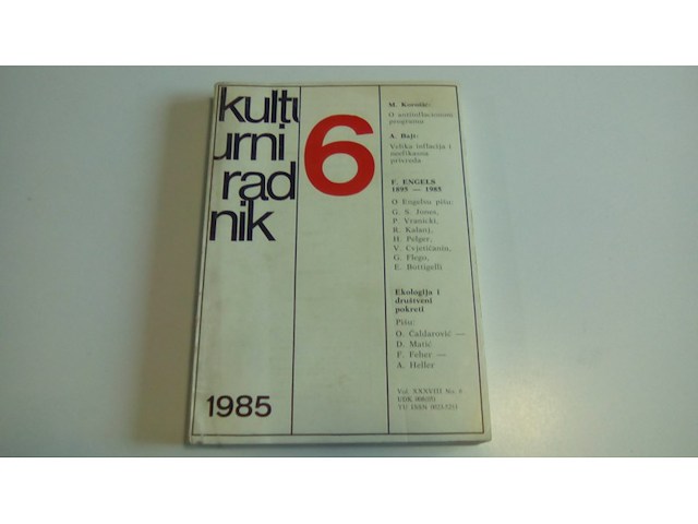 Kulturni radnik 6  1985.